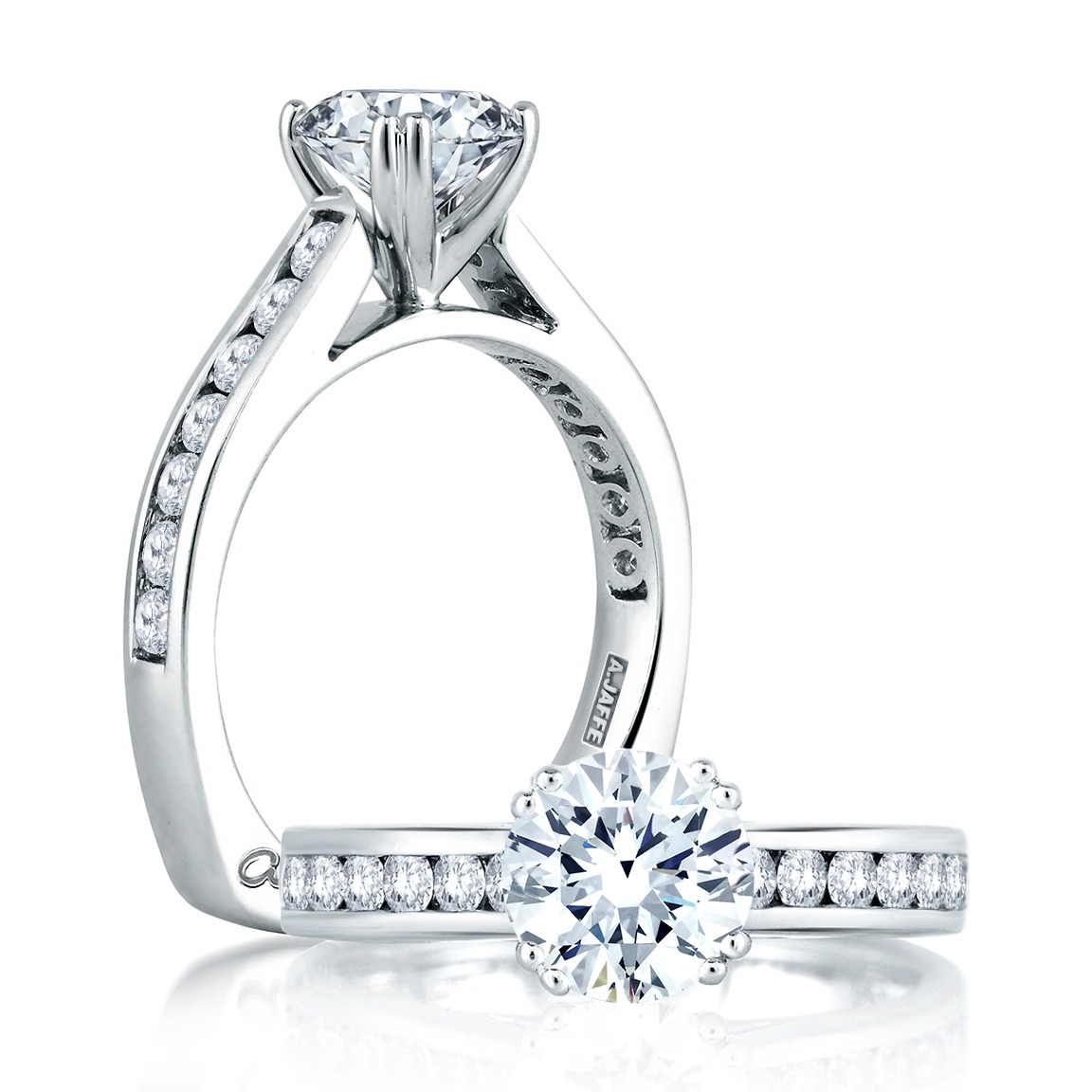 Bezel/Channel Engagement Rings